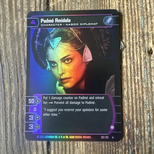 2002 Star Wars TCG Padme Amidala FOIL Attack of the Clones Card #100 | eBay