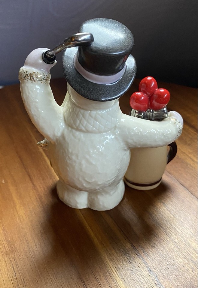 Lenox Golfing Snowman with Squirrel Caddy porcelain collectible ...