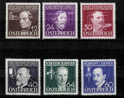 Austria 1936 ☀ Austrian Inventors full set☀ Mint never hinged(**) | eBay