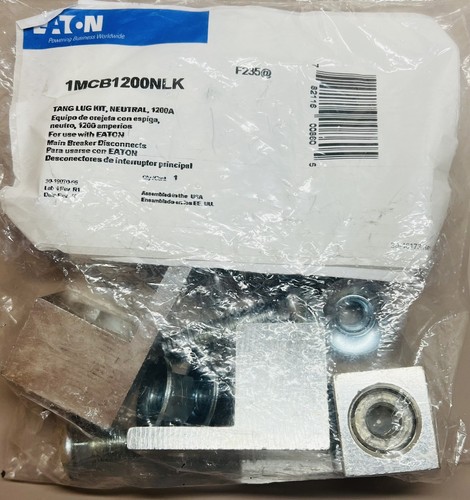 Eaton 1MCB1200NLK Neutral Tang Lug Kit 800 A-1200 A | eBay