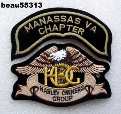 ⭐HARLEY OWNERS GROUP HOG "MANASSAS" VIRGINIA MEMBER CHAPTER VEST PATCH ...