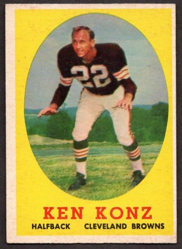 1958 Topps #26 Ken Konz Cleveland Browns VG/EX+ | eBay