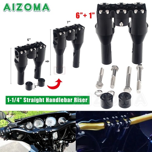 For Harley Street Bob Sportster Softail 1" Straight Modular Handlebar 6 ...
