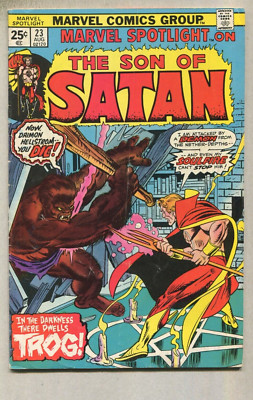Marvel Spotlight On The Son Of Satan #23 VG Dwells The TROG Marvel ...