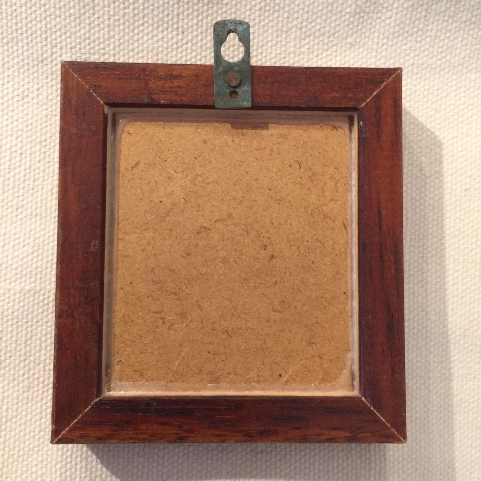 Vintage Miniature Framed Picture Painting On Velvet Mini Art 🖼 | eBay