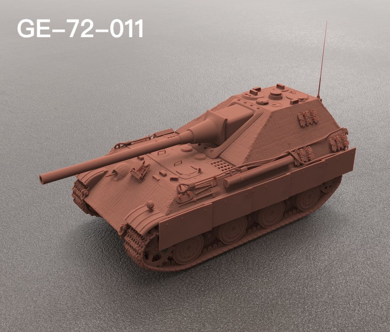 3D Printing Model 1/72 German Cheetah II tank destroyer Model Unpainted ...
