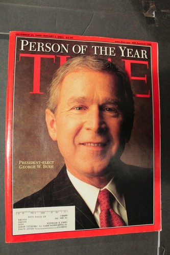 Time Magazine Dec 25, 2000 / Jan 1 2001 President-Elect George W. Bush ...
