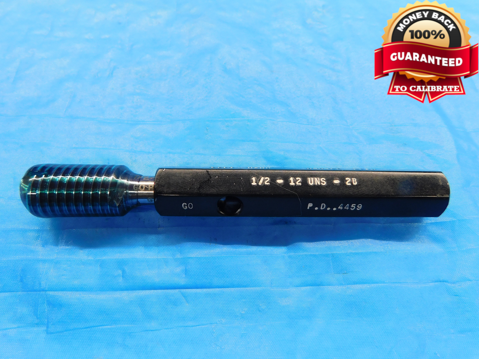 1/2 12 UNS 2B LEFT HAND DOUBLE LEAD THREAD PLUG GAGE .5 GO ONLY PD ...