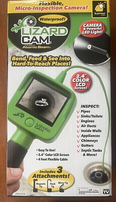 Lizard Cam Hand-Held Wireless Borescope Inspection Camera NEW Free ...