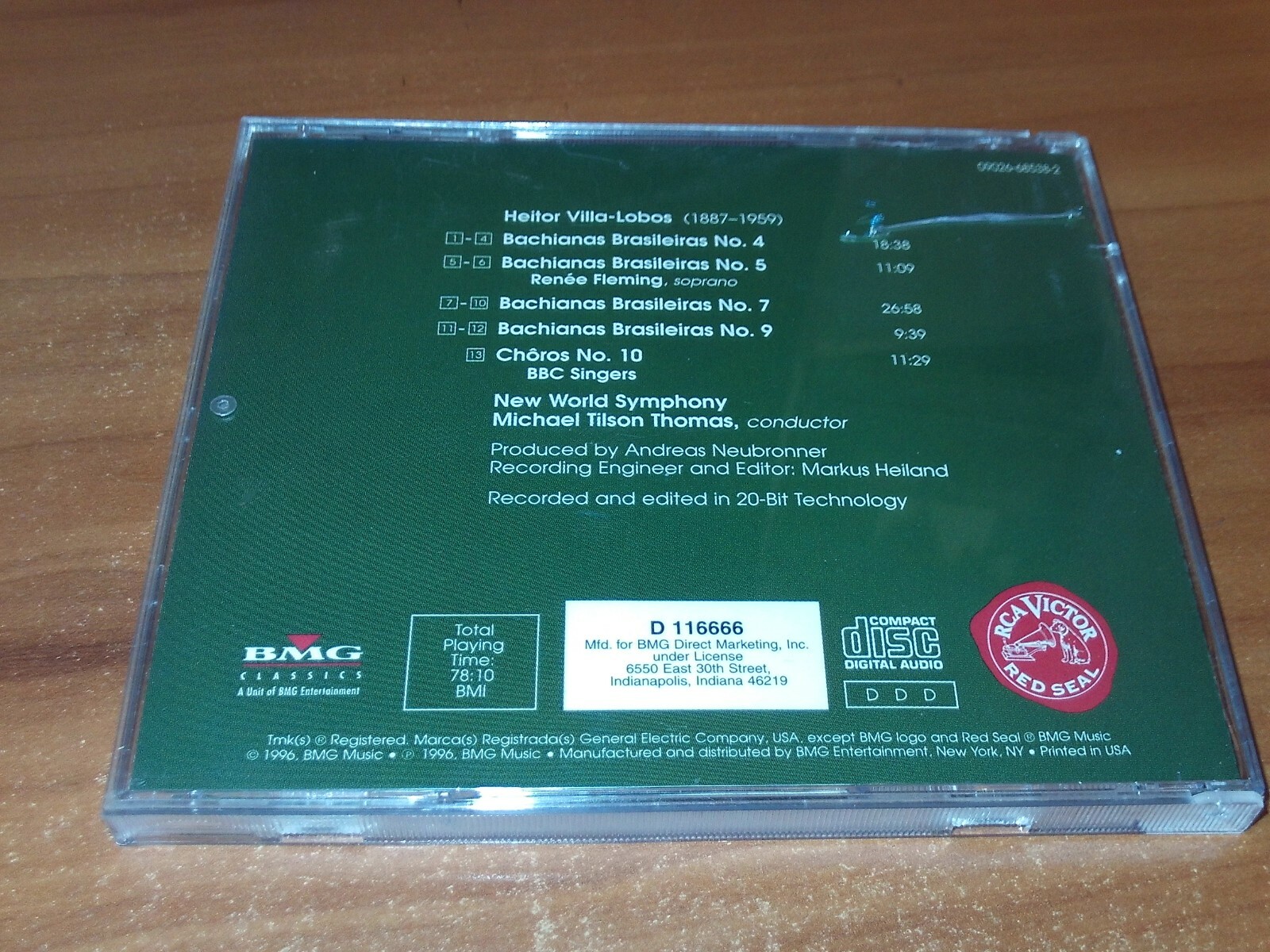 Music Of Villa-Lobos By Renee Fleming (CD, 1996 BMG) 90266853823| eBay