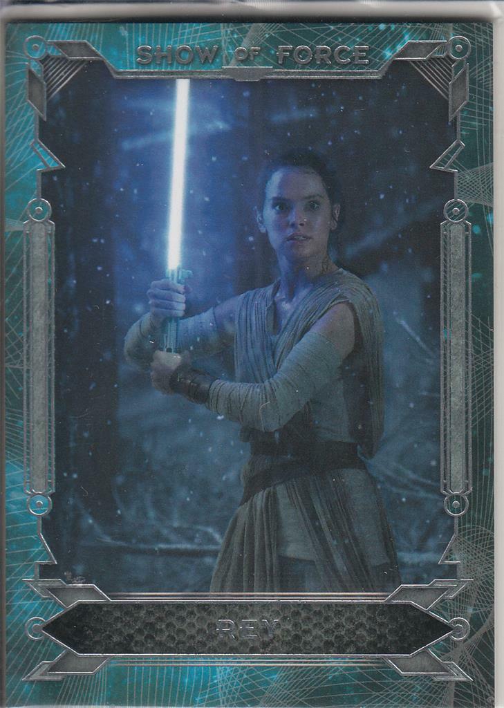 2016 STAR WARS MASTERWORK REY SHOW OF FORCE BLUE CARD | eBay