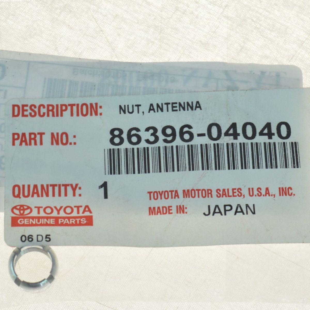 OEM 86396-04040 Manual Antenna Retaining Mounting Nut Chrome for Toyota ...