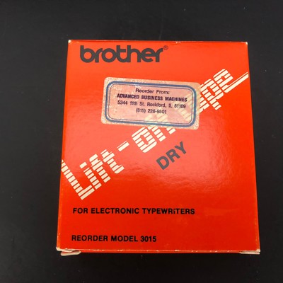 Brother Lift Off Tape Dry Model 3015 NOS | eBay