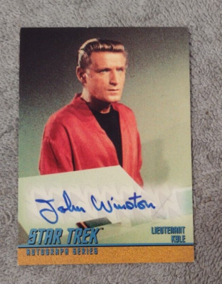 Star Trek John Winston Ensign Kyle Autographed Card/Sky Box/1999/Fleer ...