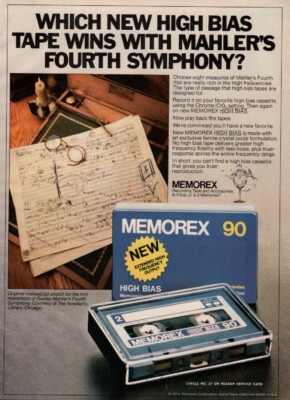 Memorex - High Bias Cassette Tape - Original Magazine Ad - 1979 | eBay