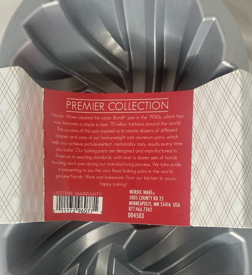 Nordic Ware 75th Anniversary Braided Loaf Pan New In Package USA Made ...
