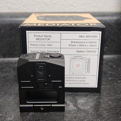 Gideon Optics Mediator Red Dot Multi-Reticle Sight 16mm Reflex Sight ...