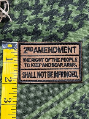 2nd Amendment … Morale Patch ~3x2” Hook & loop Tactical Gear Patch | eBay