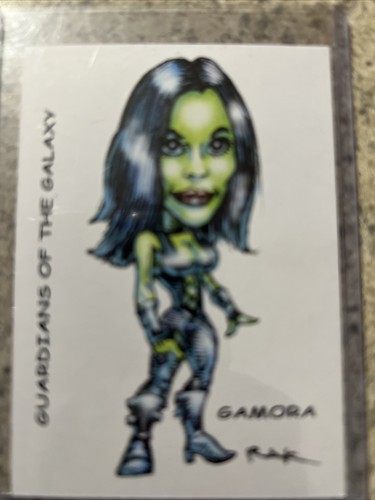 GAMORA **MARVEL**GUARDIAN GALAXY** TRADING CARD ART SIGNED by RAK ** NO ...