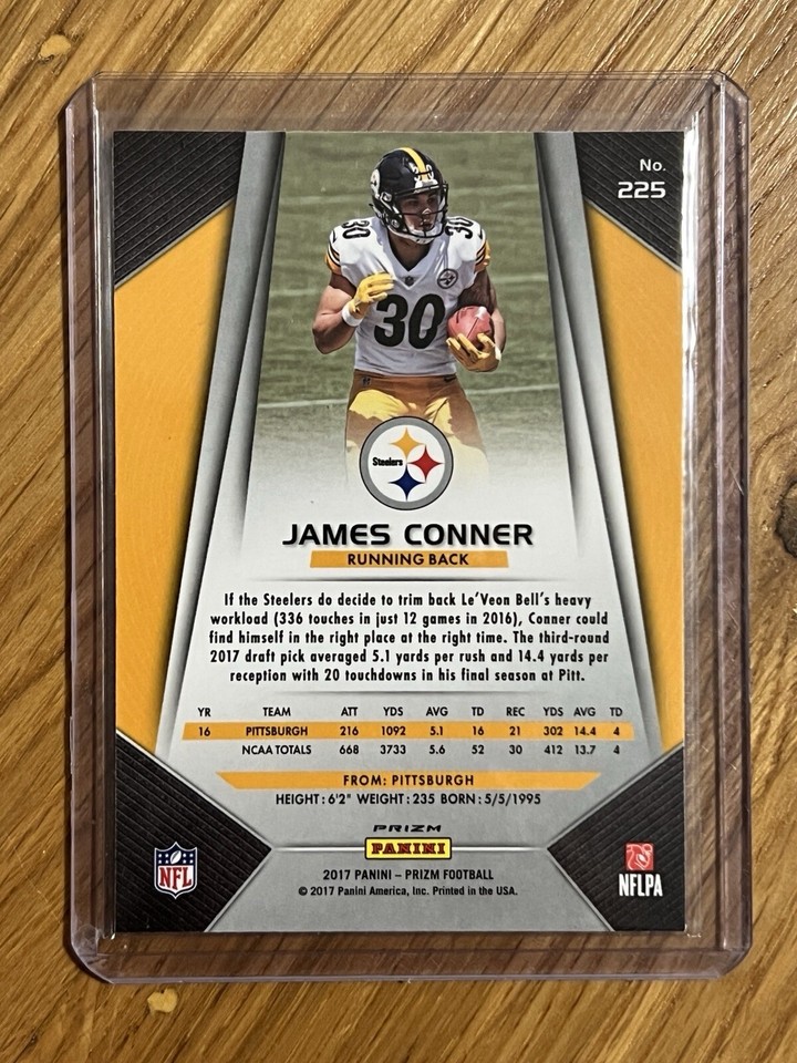 2017 Panini Prizm - James Conner - Rookie Silver Prizm | eBay