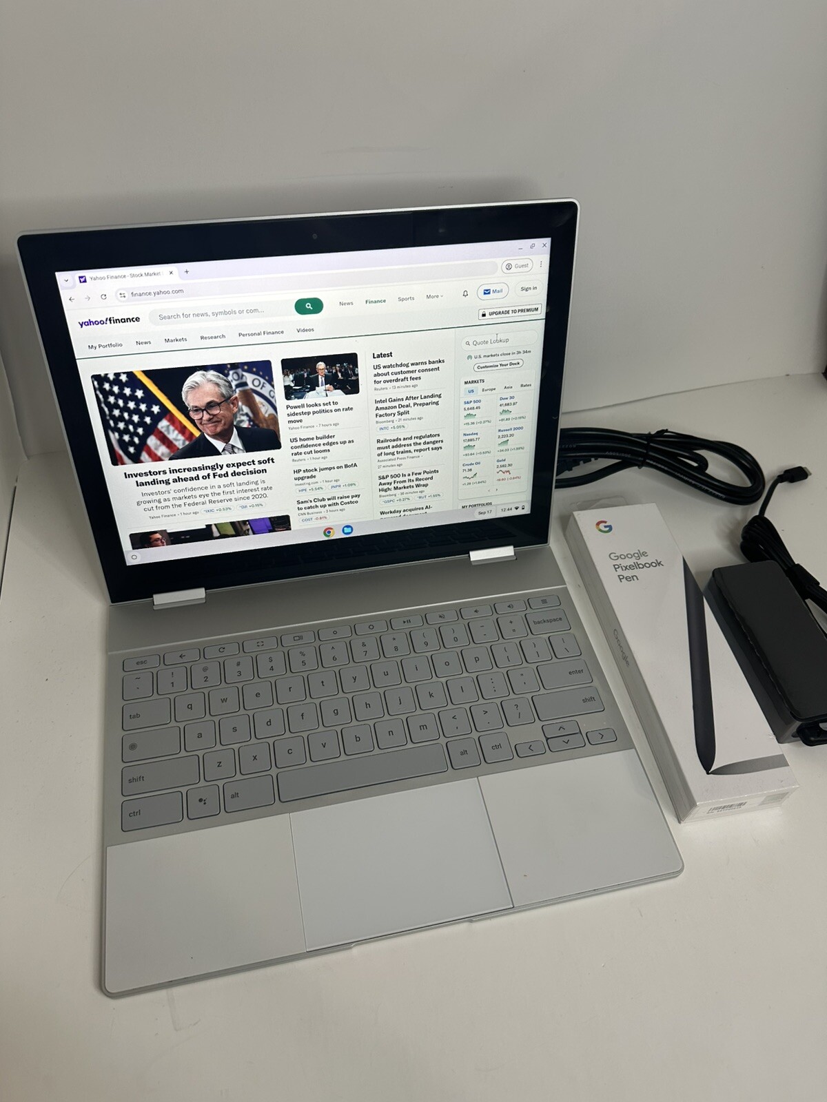 Google GA00124-US Pixelbook 12.3in. 512GB SSD Intel Core i7 7Gen. 1 ...