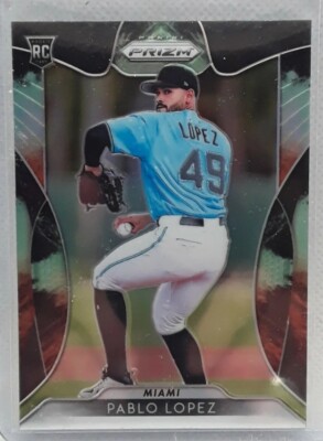 Pablo Lopez 2019 Panini Prizm #210 RC Cosmic Haze SP Marlins Twins ...