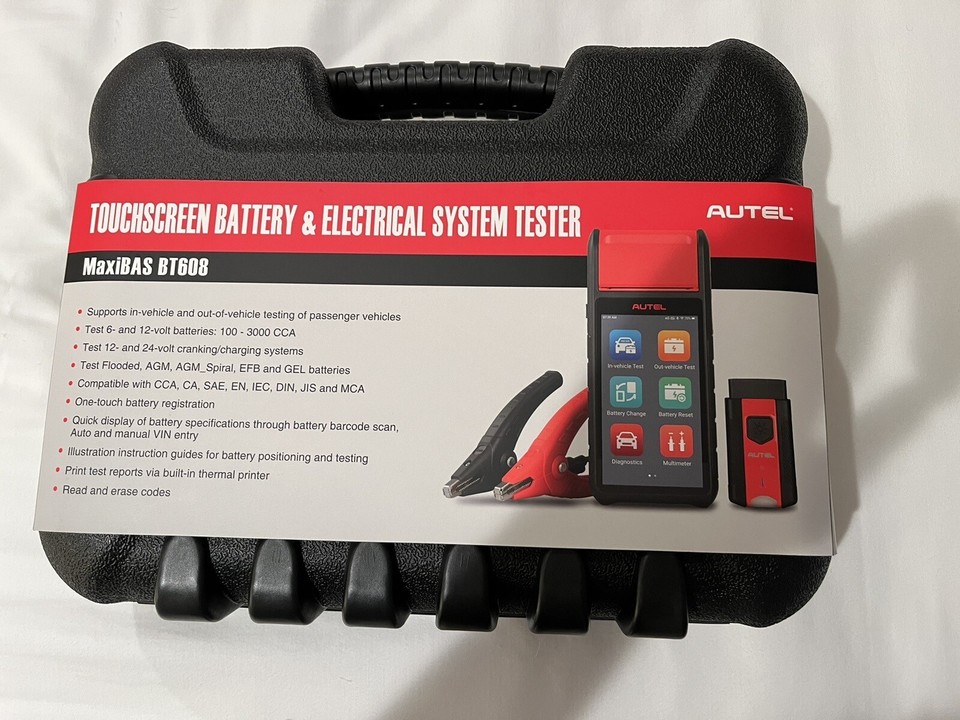 Autel MaxiBAS BT608 Battery Tester All Systems Diagnostic Scanner ...