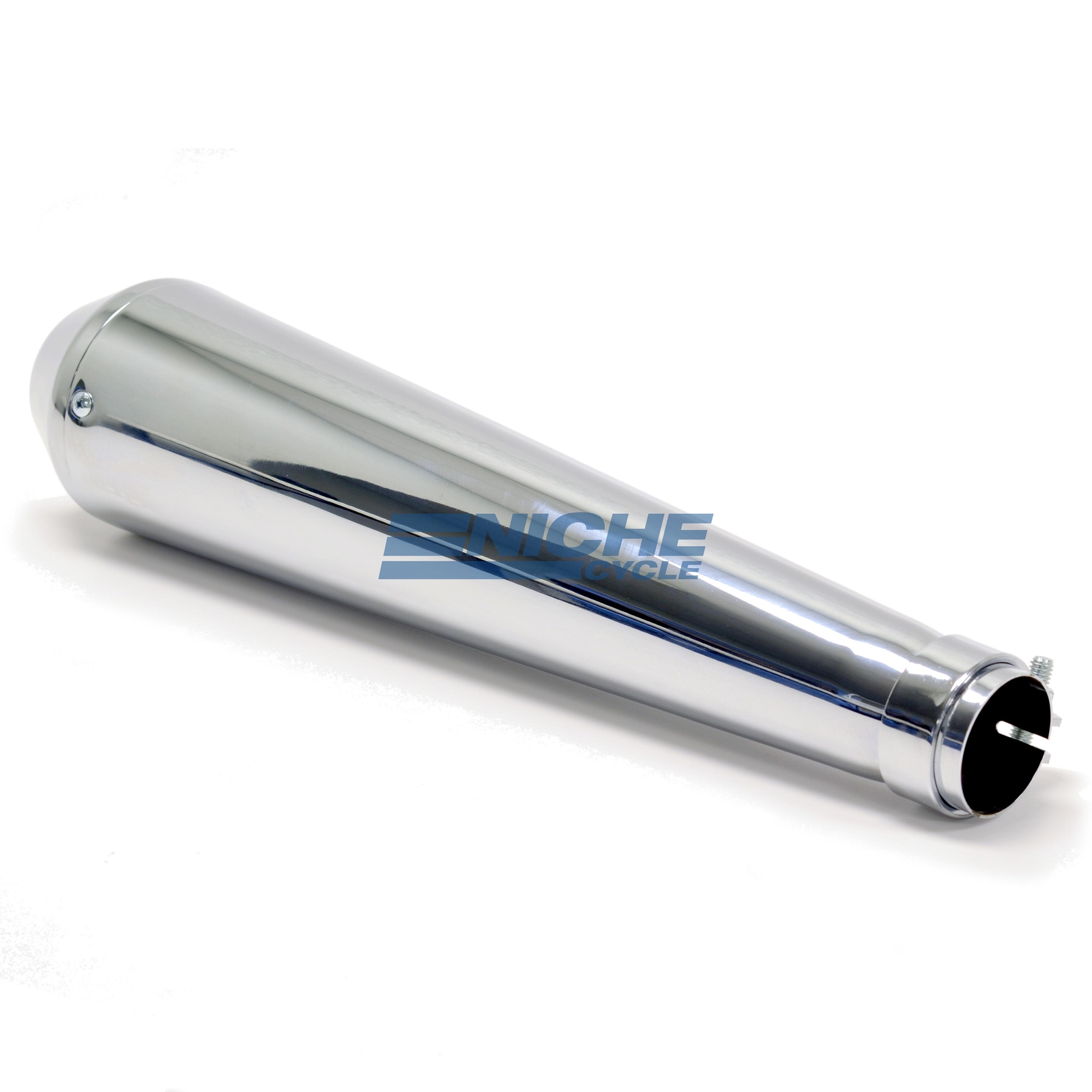 17" Shorty Dunstall Motorcycle Muffler Reverse Cone 1.5",1.625",1.75 ...