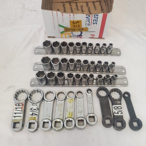 Lot of Assorted Snap-on Socket Set Chrome & Wrench Set LOT-313 | eBay