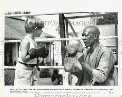 1992 Press Photo Actors Guy Witcher, Morgan Freeman in "The Power of ...
