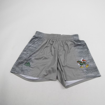 Miami Hurricanes adidas Practice Shorts Women's Gray Used | eBay