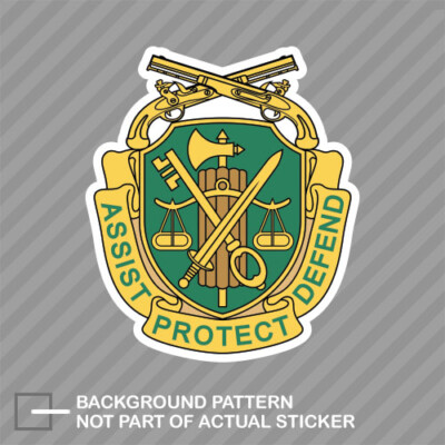 United States Military Police Corps Sticker Decal Vinyl insignia ...