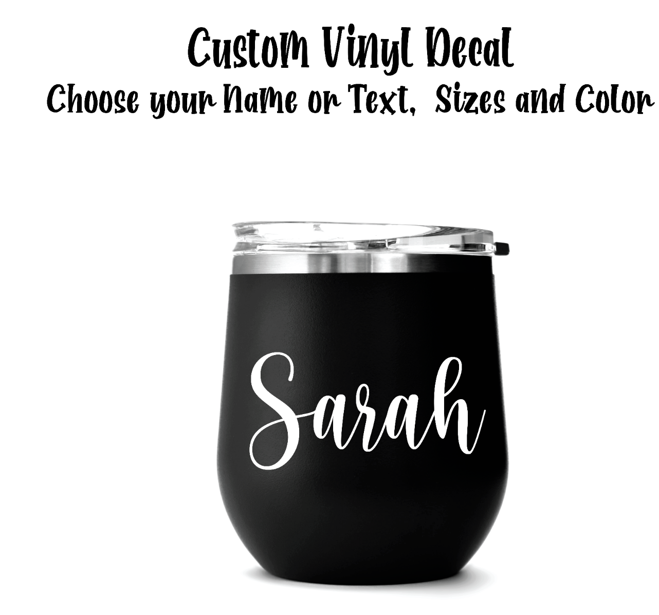 Custom Name or Text Vinyl Decal, Personalized Vinyl Decal, Vinyl Decal ...