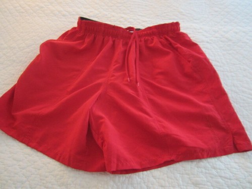 Preowned Men's Size Large RED SPEEDO Swim Trunks Bathing Suit | eBay