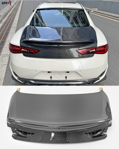 EPA Style Carbon Fiber Rear Trunk For Infiniti Q60 CV37 17 Onwards Boot ...