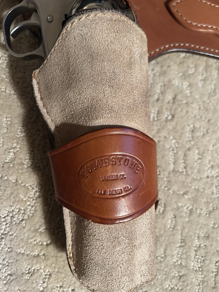 Vintage Bianchi Western Gunbelt Rig with Tombstone Brand Holster, Top ...