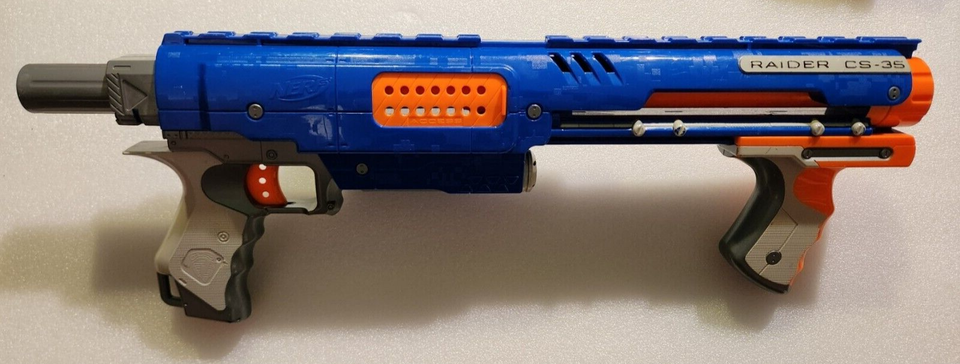 NERF N-Strike Raider CS-35 Spring Powered Dart Blaster Gun tested and ...