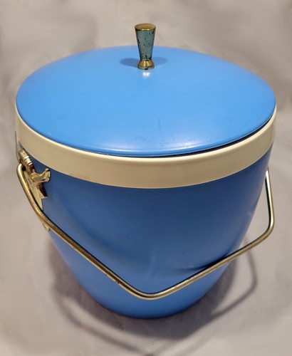 GHS Ware Hi-Kool Sky Blue Ice Bucket Vintage 1960's Original Box Bundle ...