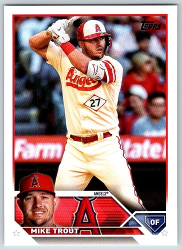 2023 TOPPS SERIES 1 MIKE TROUT LOS ANGELES ANGELS #27 | eBay