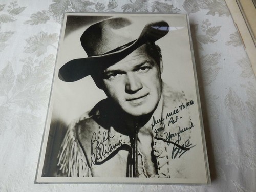 Bill Williams Kit Carson XL Hollywood Star Photo Vintage Hand Signed ...