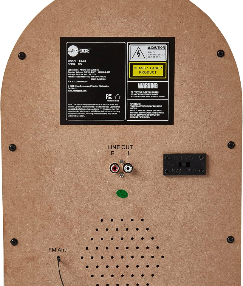 Athena Mini Jukebox/Tabletop CD Player/Bluetooth Speaker/Radio/Usb and ...