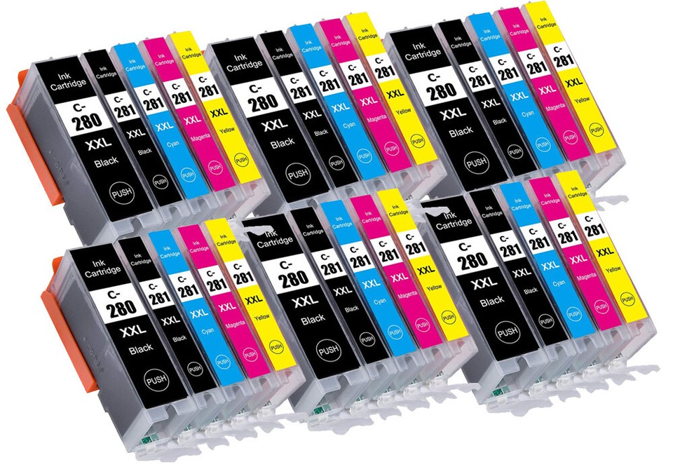 XXL Ink Cartridges Set for PGI-280XXL CLI-281XXL Canon TR8520 TR8622A ...