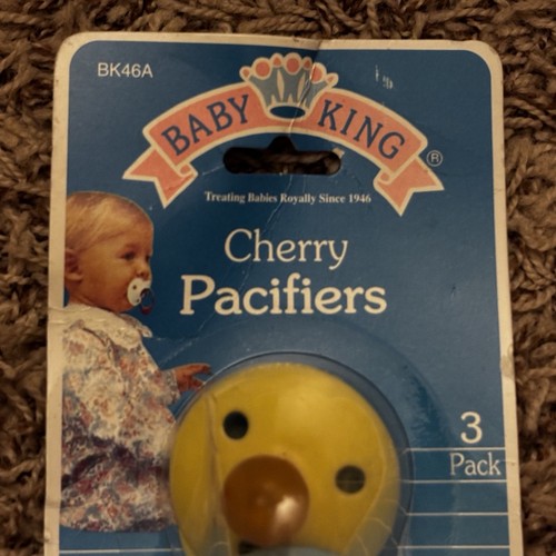 Extremely Rare Vintage Pacifiers Sealed Cherry Flavored Baby King 1997 ...