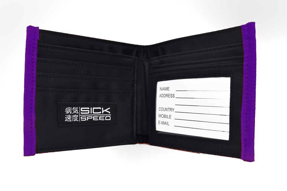 SICKSPEED WALLET SEAT BELT SEATBELT PAD RACING HARNESS BIFOLD BILLFOLD ...