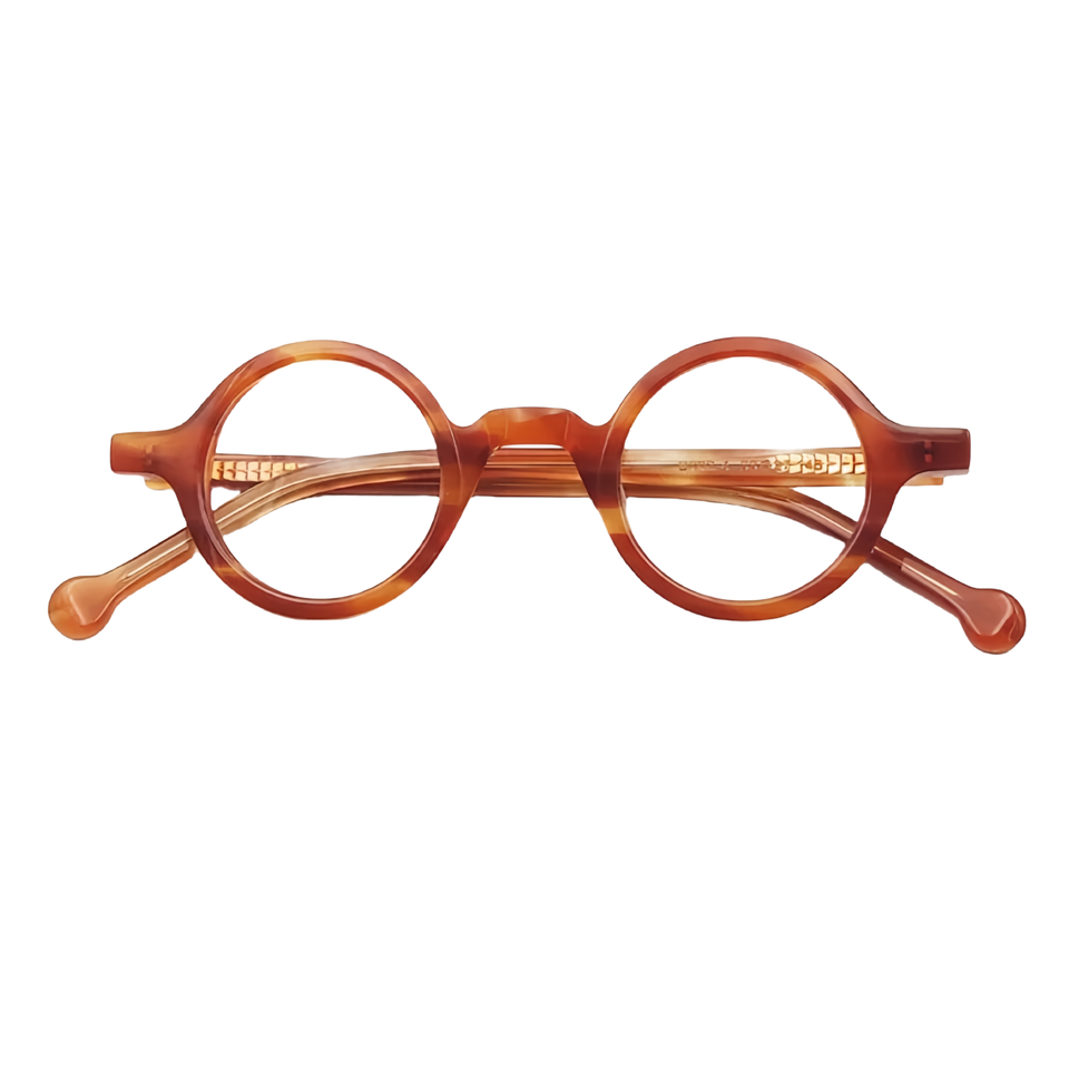 Retro Small Round Eyeglasses Acetate Matte Green Eyeglass Frames Men ...