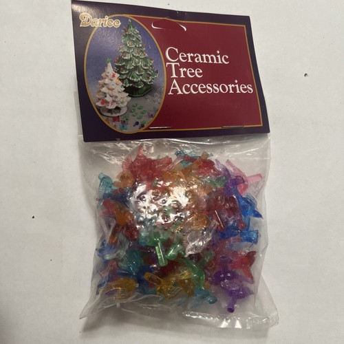 100 Piece Small Holiday Ceramic Tree Accessories Bird Pin Multicolor 1/ ...