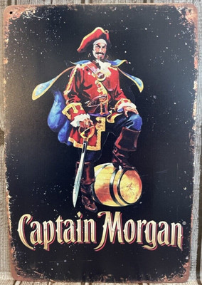 Captain Morgan Metal Wall Sign 12" x 8" | eBay