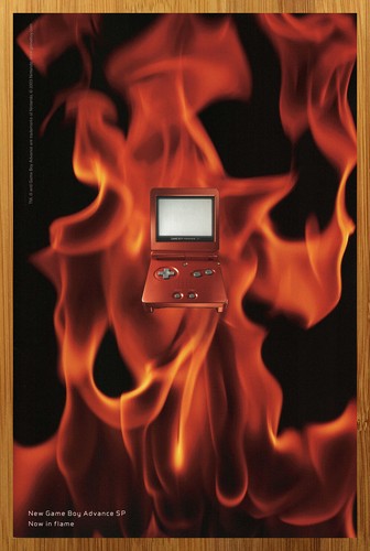 2003 Game Boy Advance SP Console/System Print Ad/Poster GBA Official ...