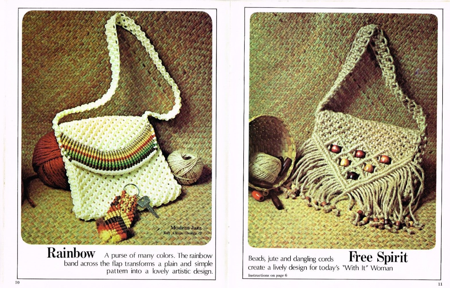 Purse Strings Macrame 20 Purses Handbag Patterns Pattern Leaflet 1976 ...