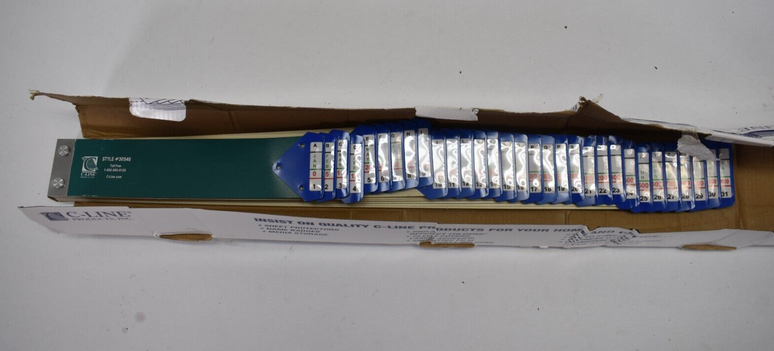 C Line Sort & File Heavy Duty 31 Divider Letter Size Plastic Indexed ...